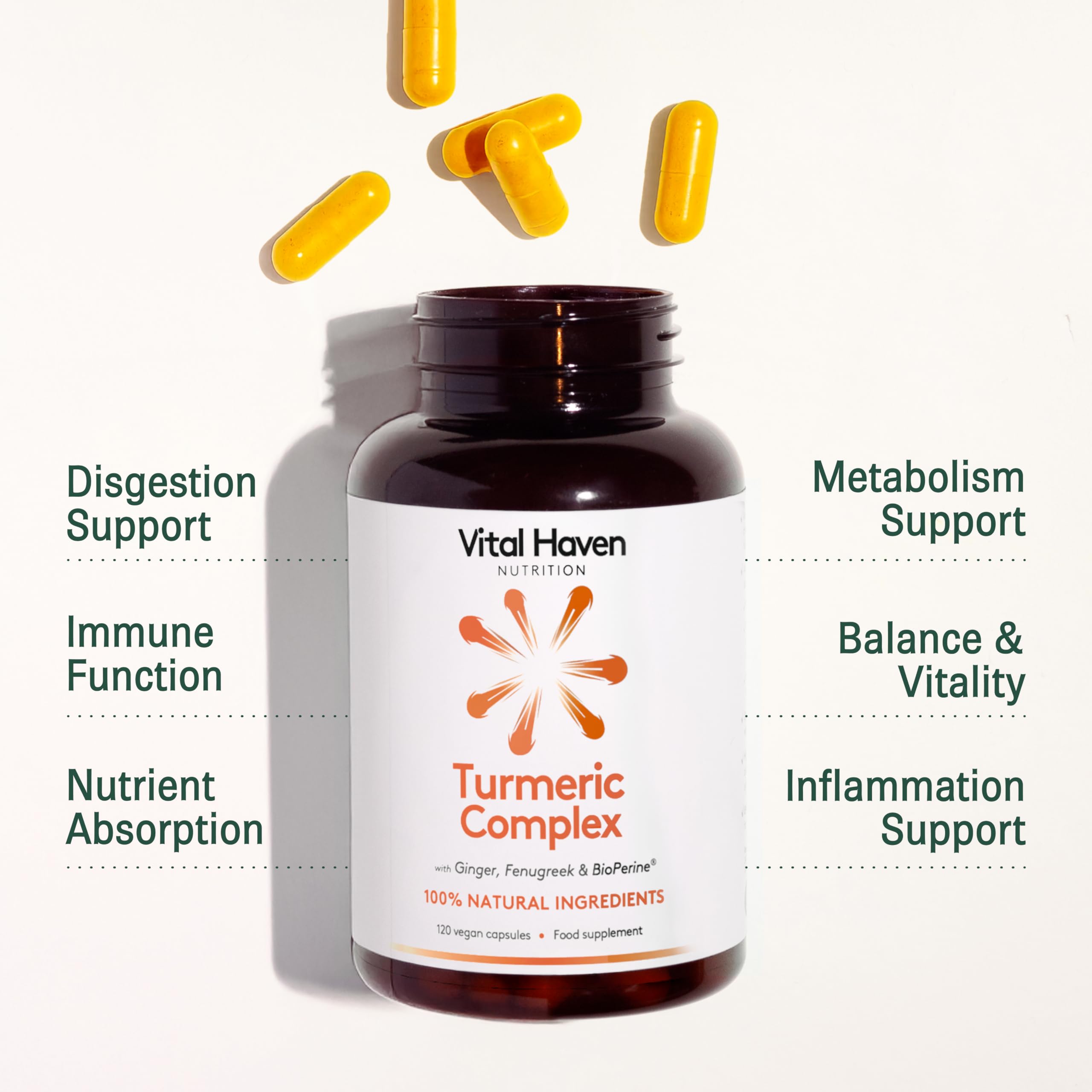vegan turmeric with bioperine formula