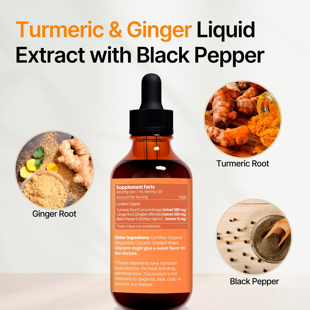 vegan turmeric with ginger drops