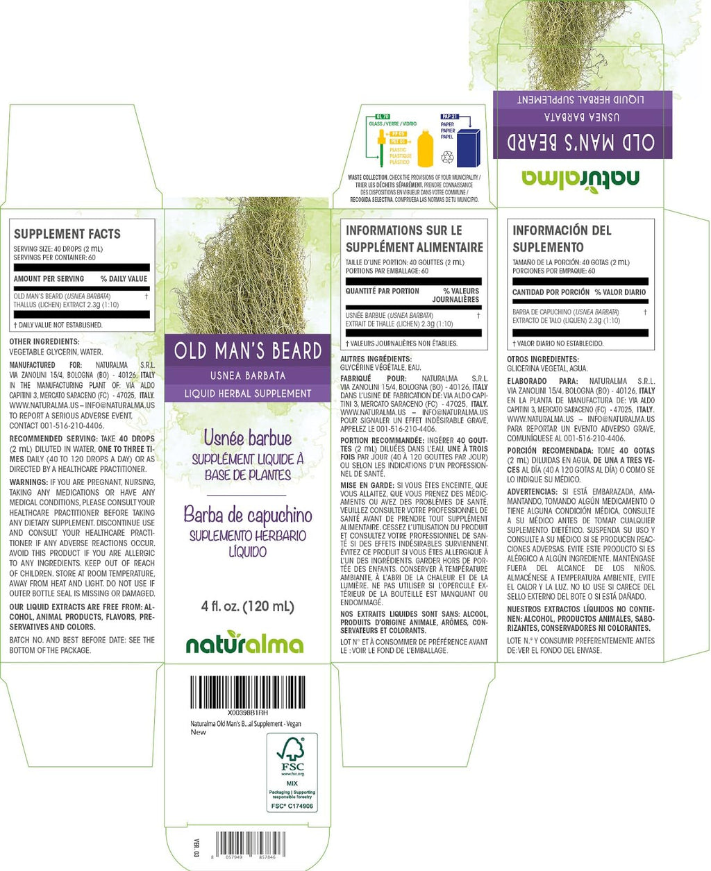vegan Usnea barbata extract