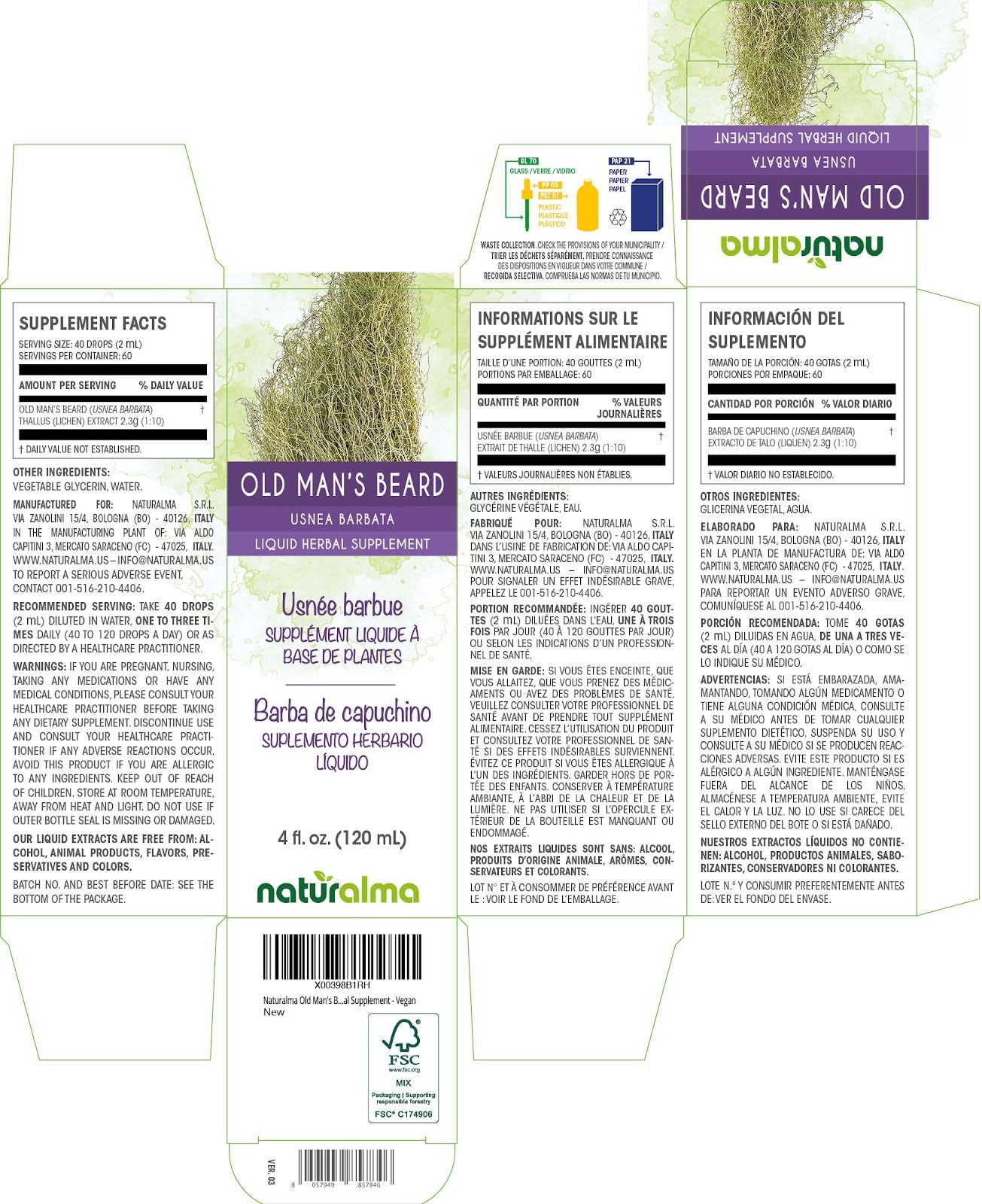 vegan Usnea barbata extract