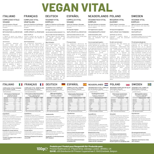 Vegan Vital Multivitamins for active lifestyles
