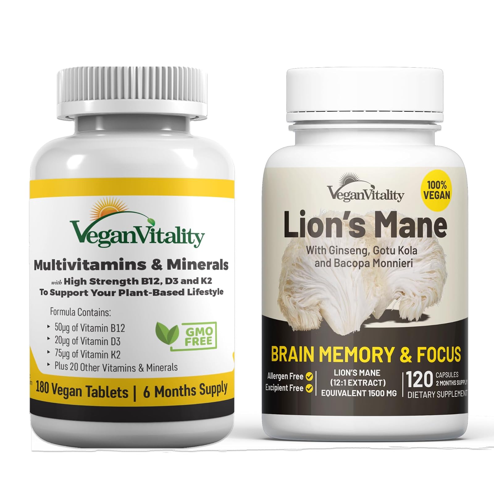 Vegan Vitality Lions Mane capsules