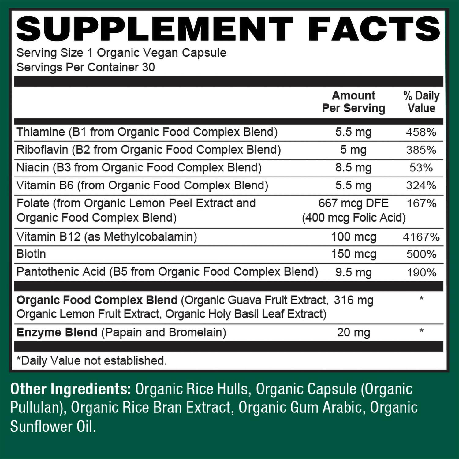vegan vitamin b complex supplement