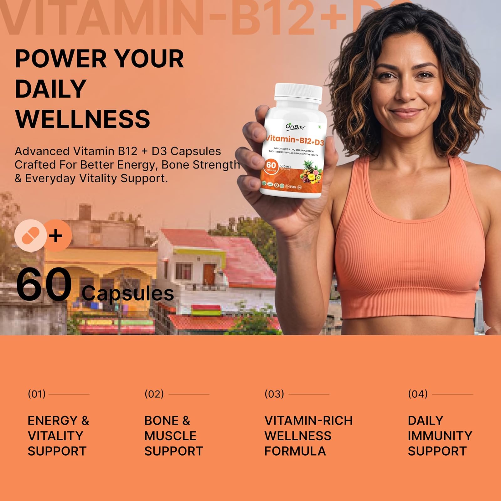 vegan Vitamin B12 D3 supplement