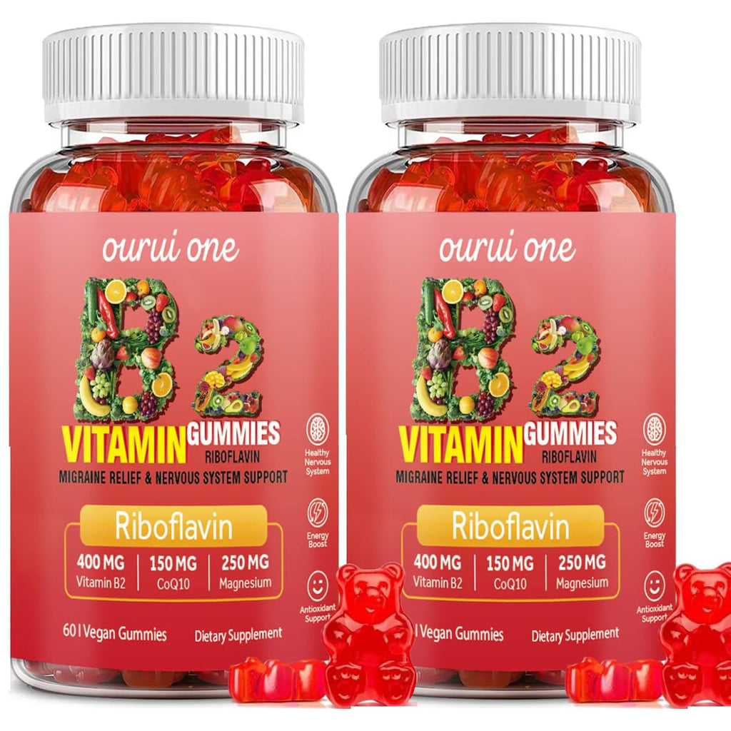 Vegan Vitamin B2 gummies for energy