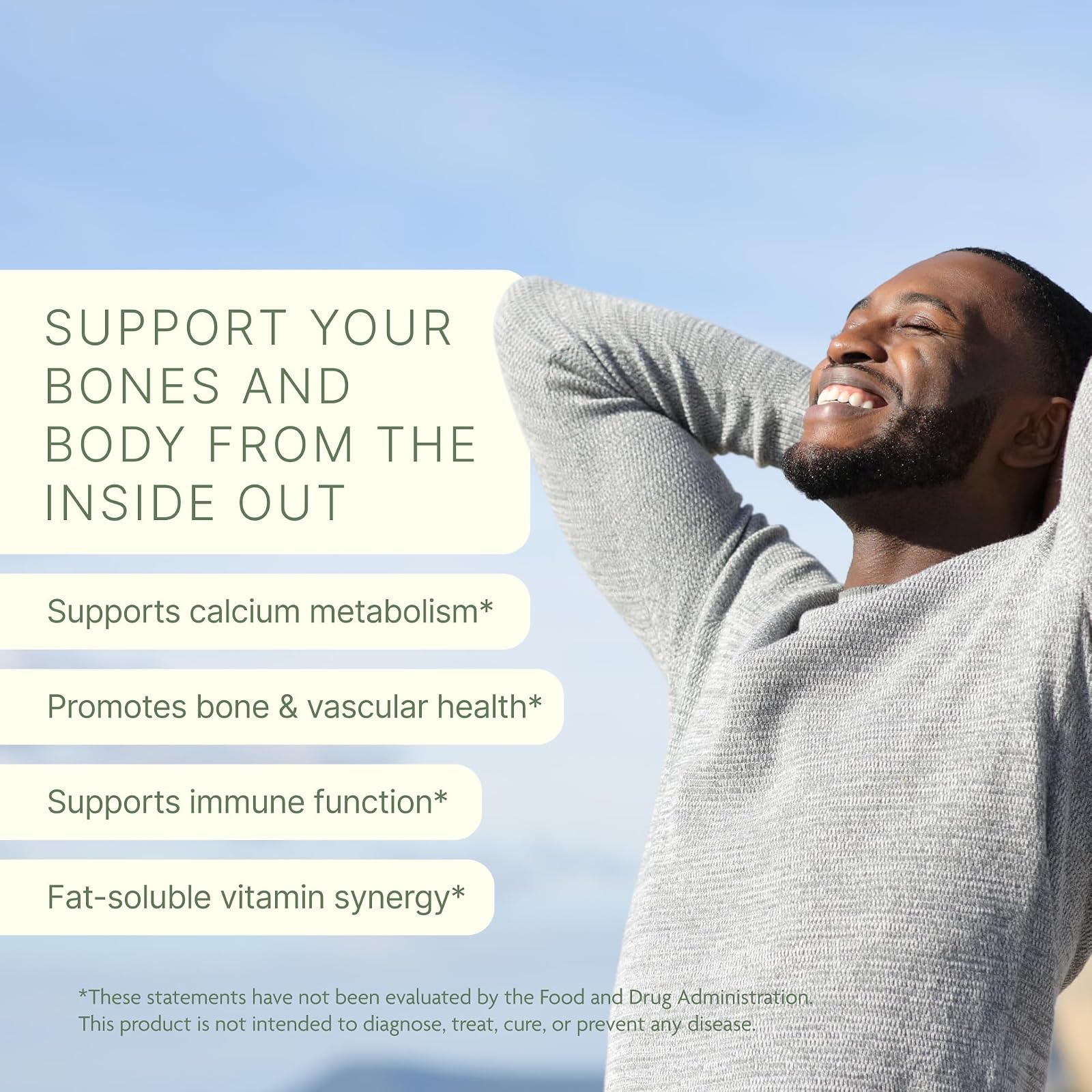 Vegan Vitamin D capsules for health