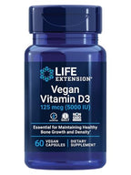 Vegan vitamin D3 125 mcg capsules
