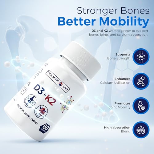 Vegan Vitamin D3 K2 supplement benefits