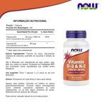 Vegan vitamin D3 K2 supplement
