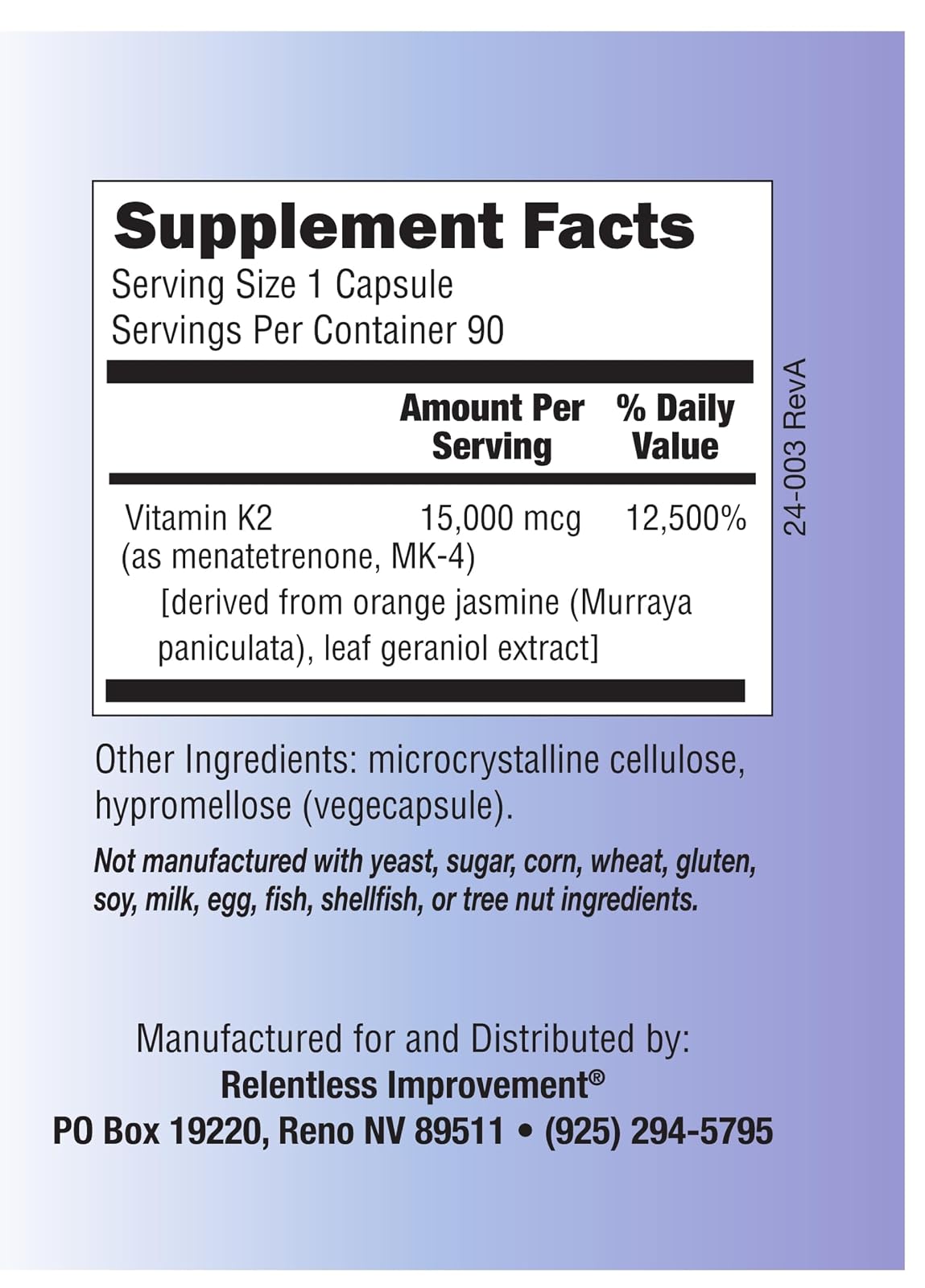 vegan vitamin K2 MK4 for health