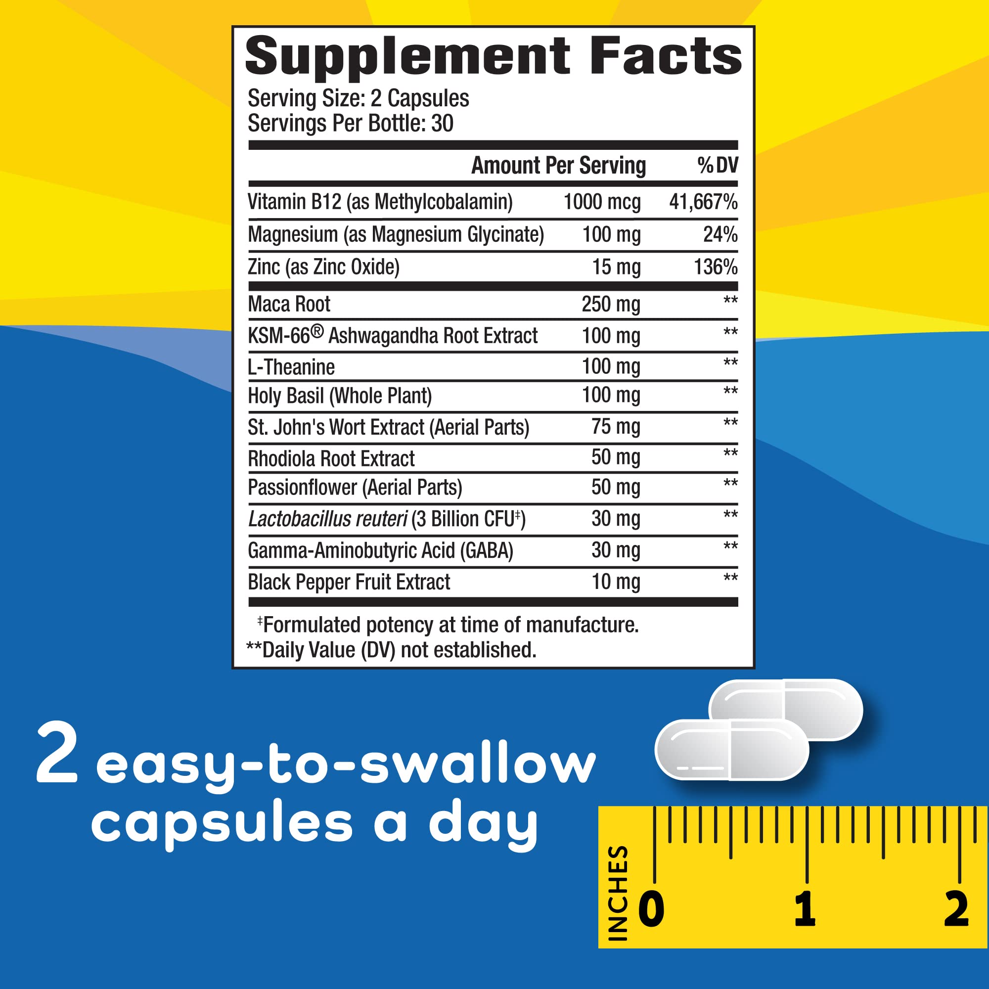 vegan vitamin supplement for calmness