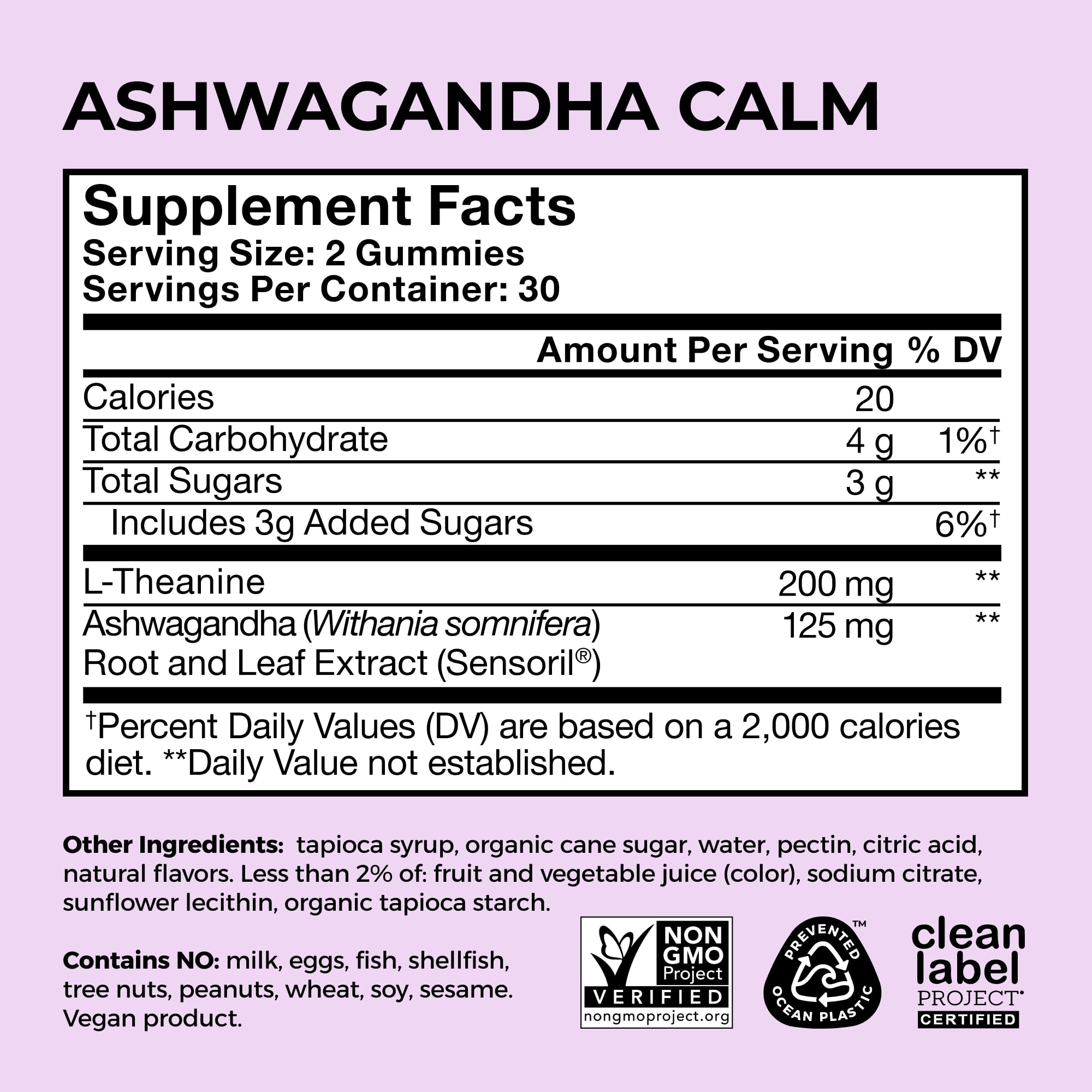Vegan vitamins with L-Theanine benefits