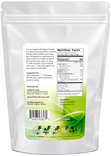 Vegan wheatgrass powder for health
