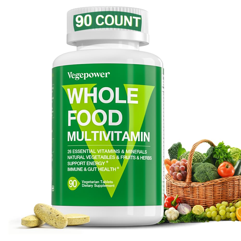 Vegan whole food multivitamins for energy