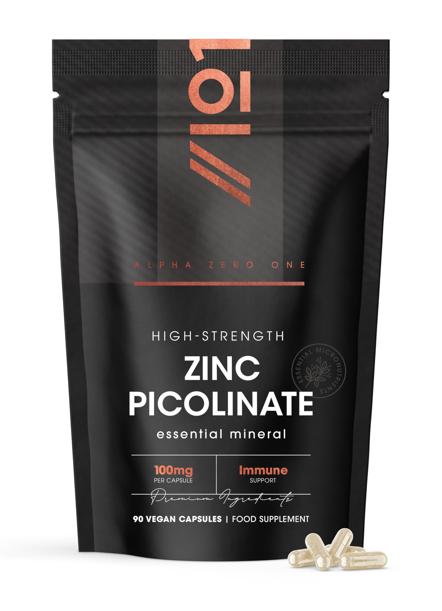 vegan zinc bisglycinate capsules