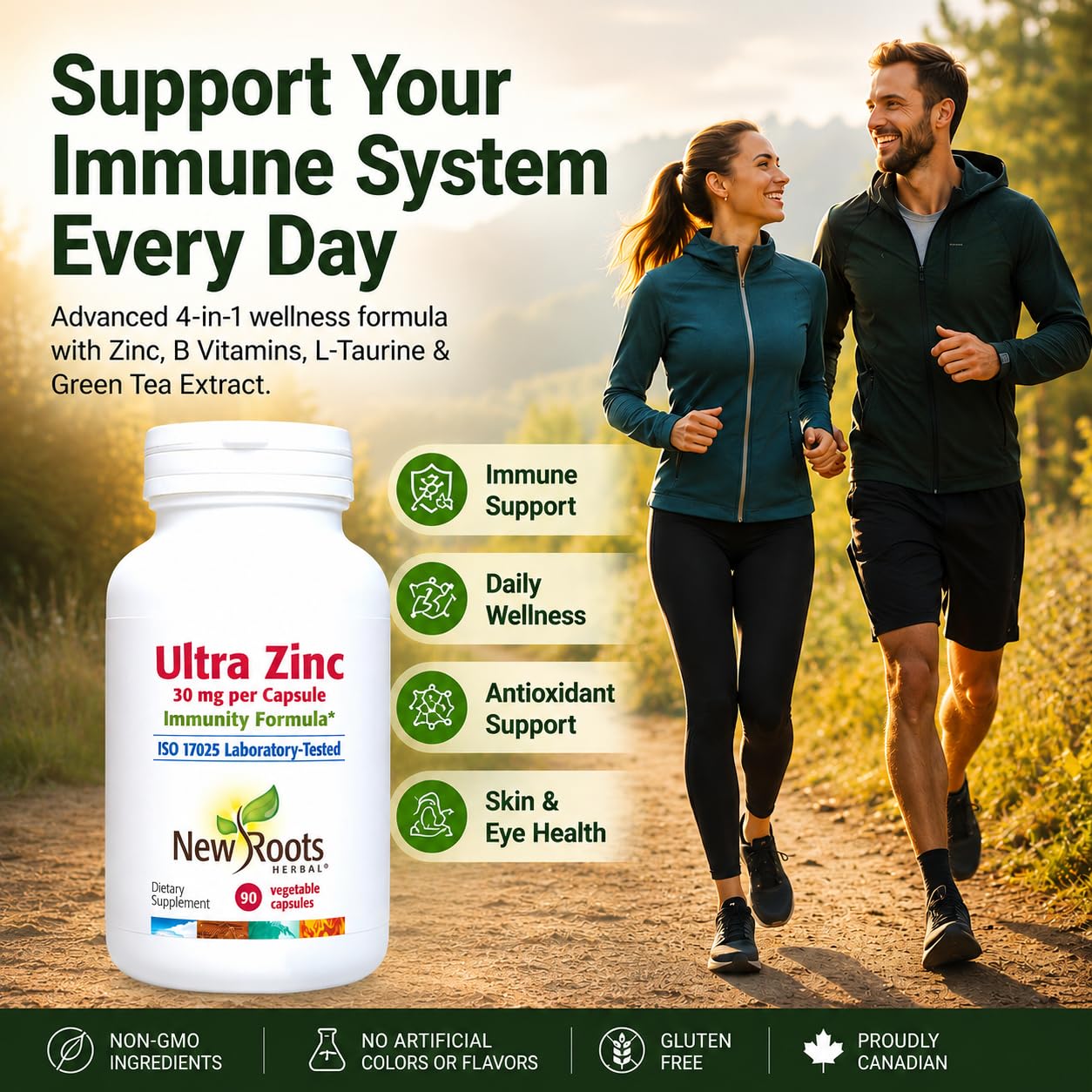 Vegan zinc capsules for daily health