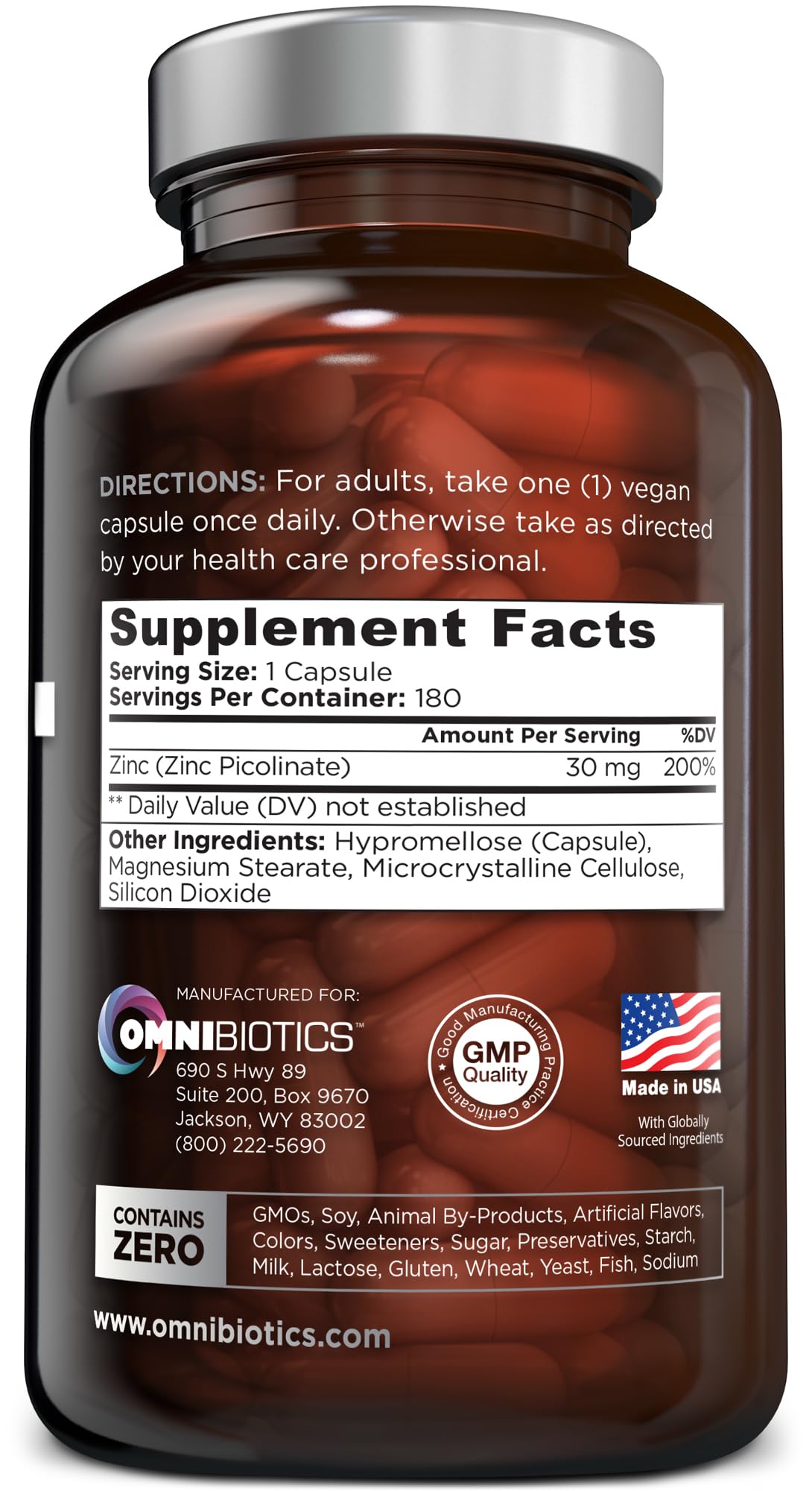 vegan zinc capsules for energy