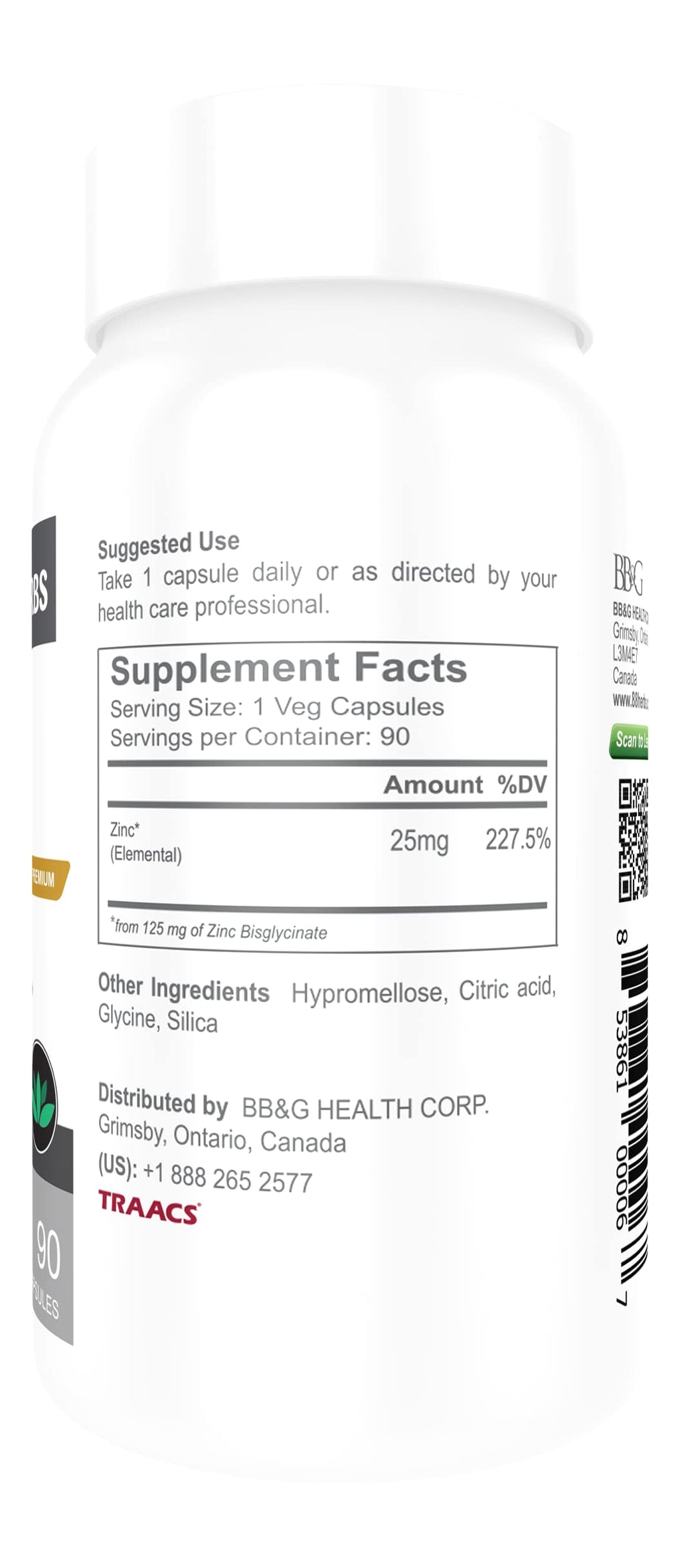 vegan zinc capsules for health