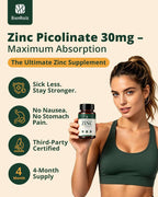 Vegan Zinc capsules for wellness