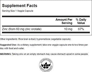 Vegan zinc supplement for health