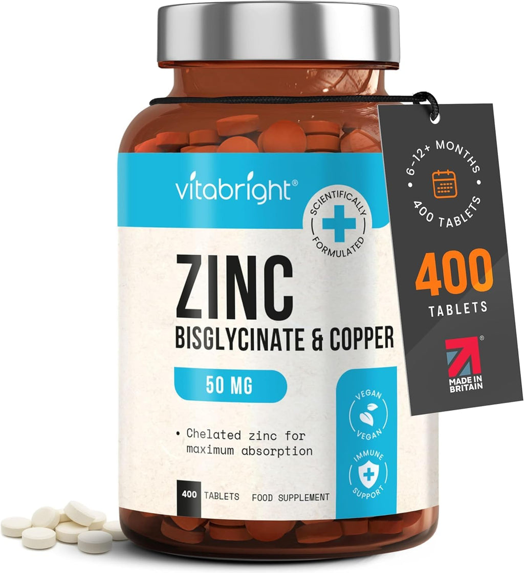 Vegan zinc supplement for skin health