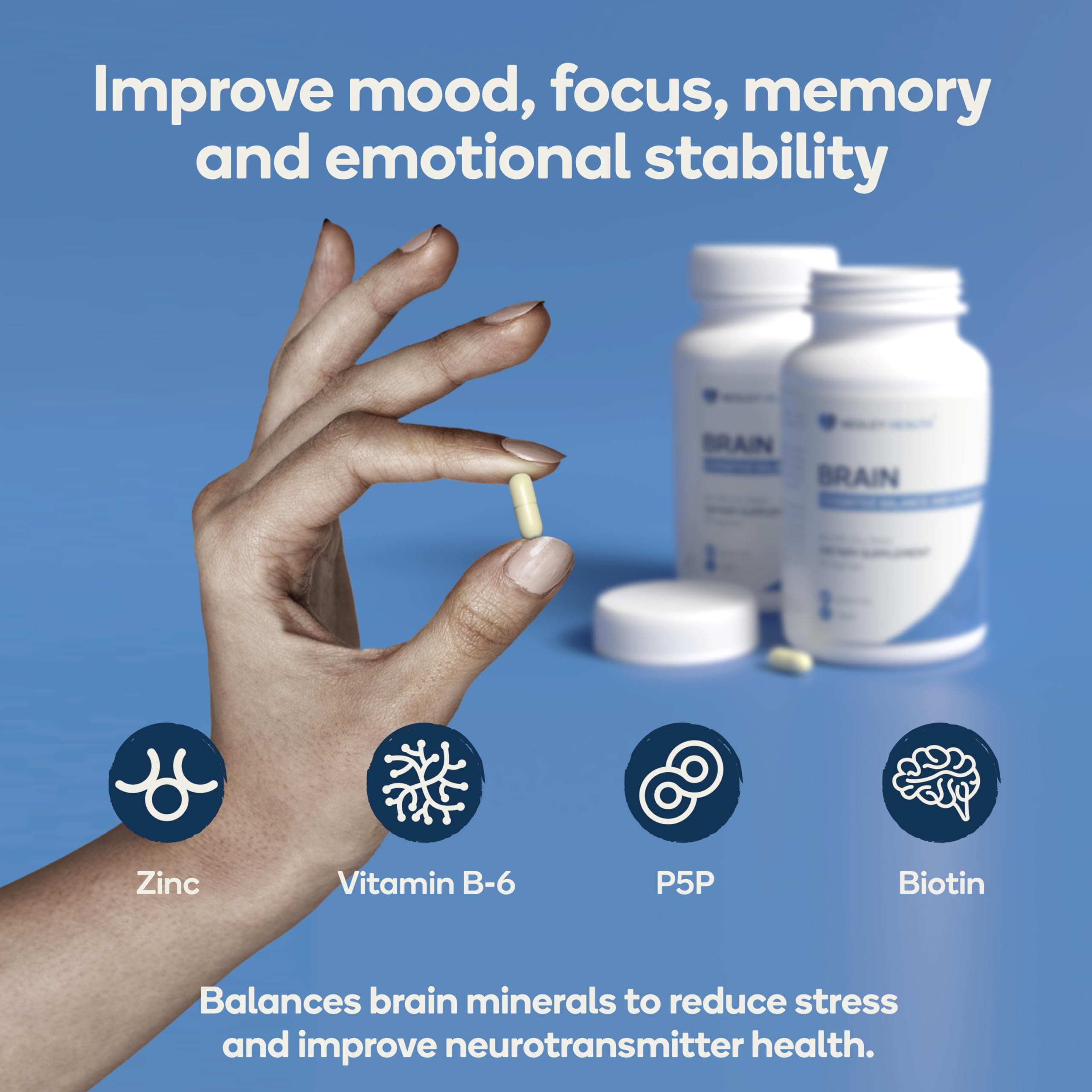 Vegan zinc supplement with B6 and biotin