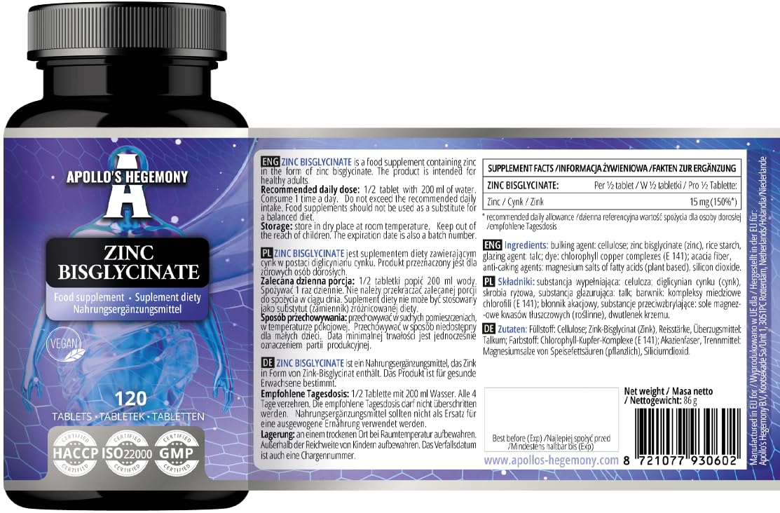 vegan zinc tablets for skin health