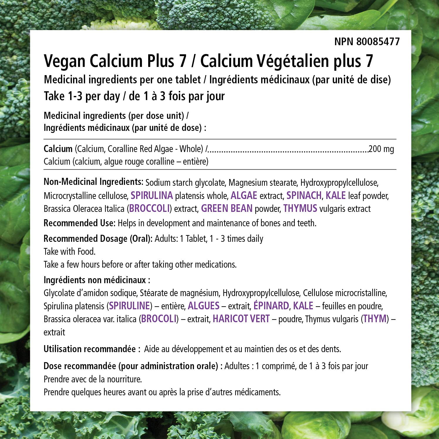Veganly calcium for enhanced nutrient absorption