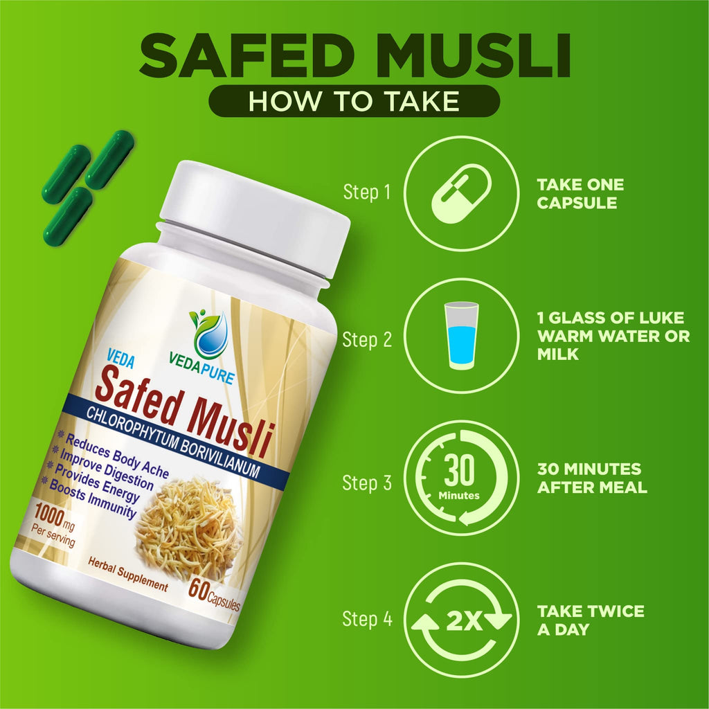 VEGAPURE Safed Musli for daily health
