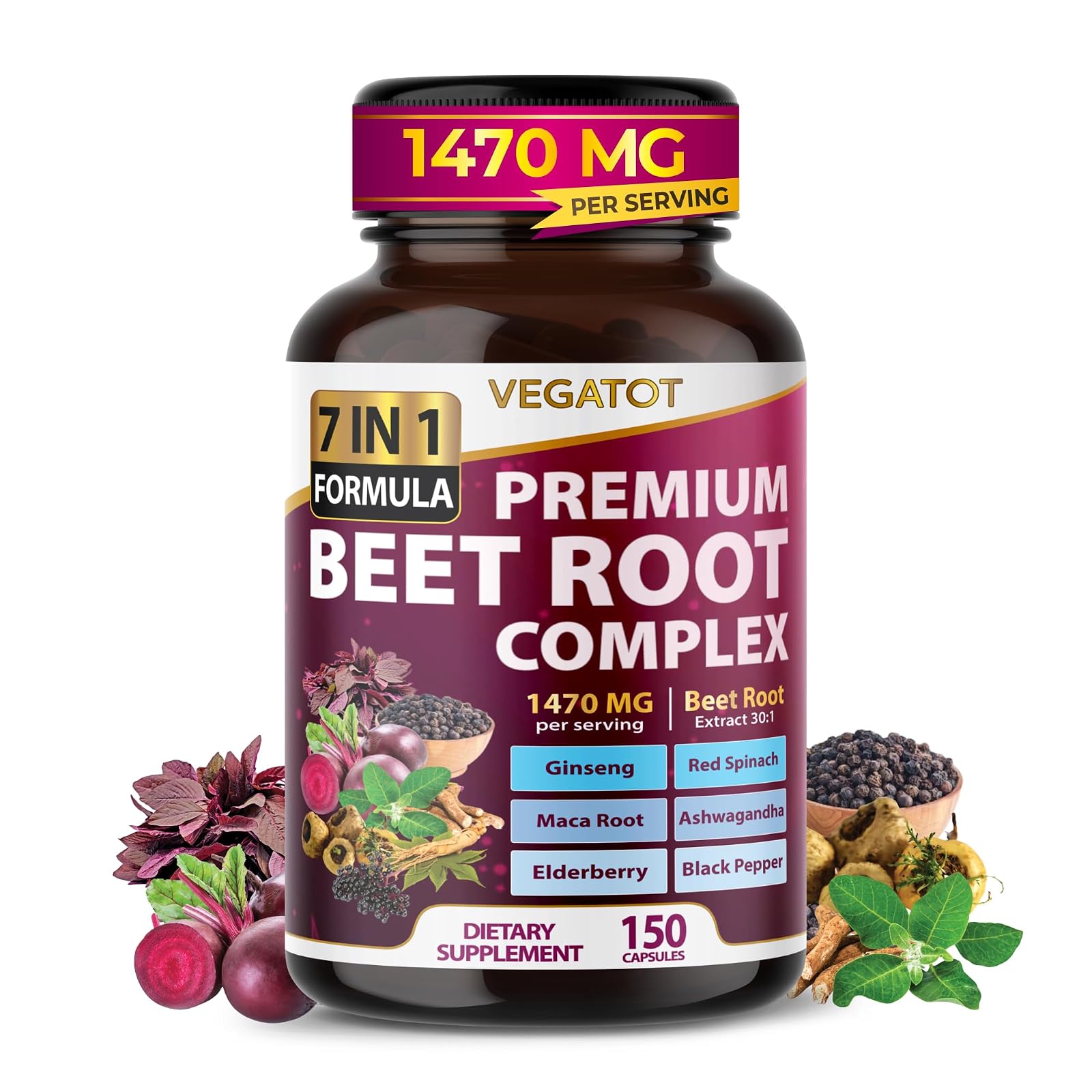 Vegatot beet root extract capsules
