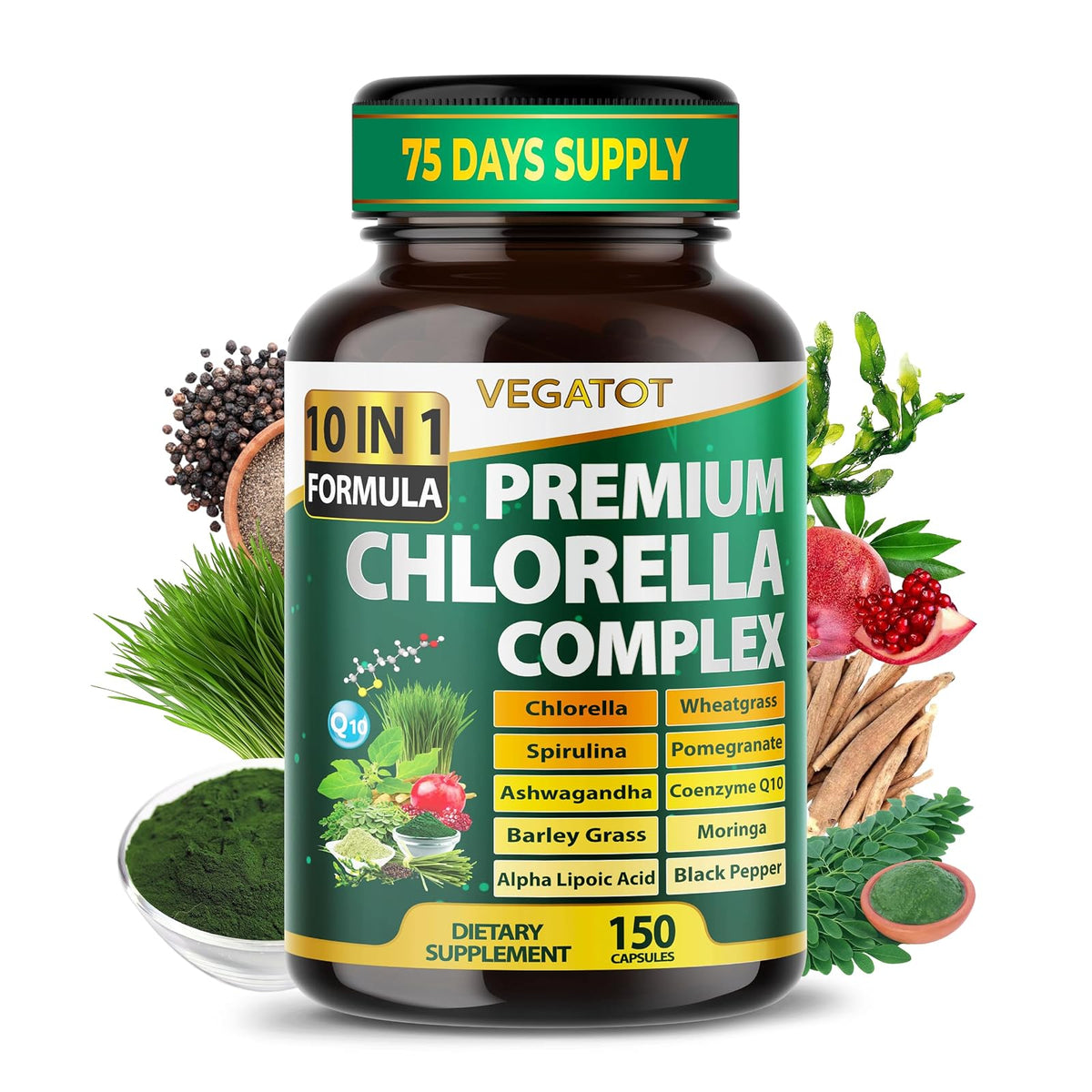 Vegatot chlorella complex for energy