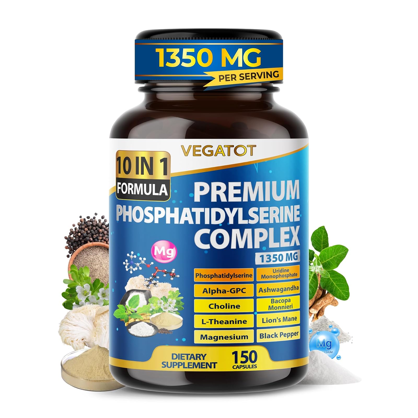 Vegatot phosphatidylserine for brain health