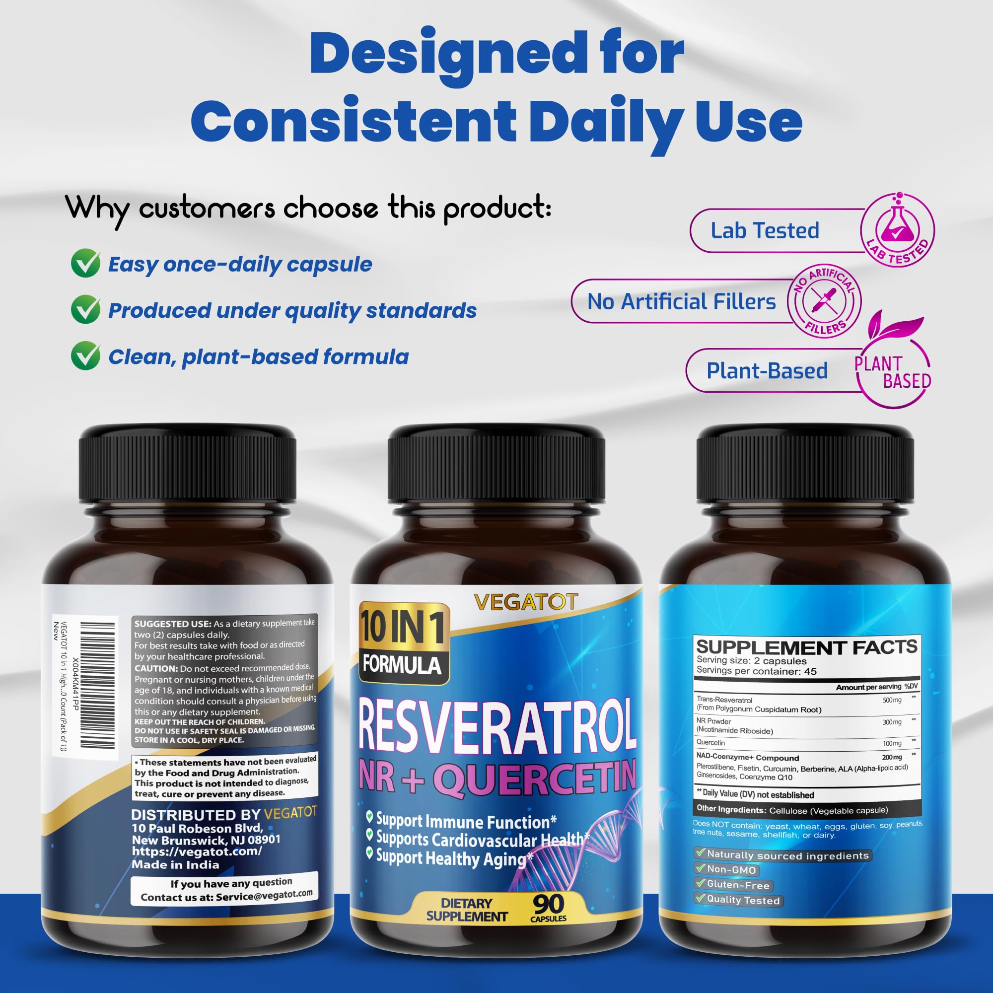 VEGATOT resveratrol for heart health