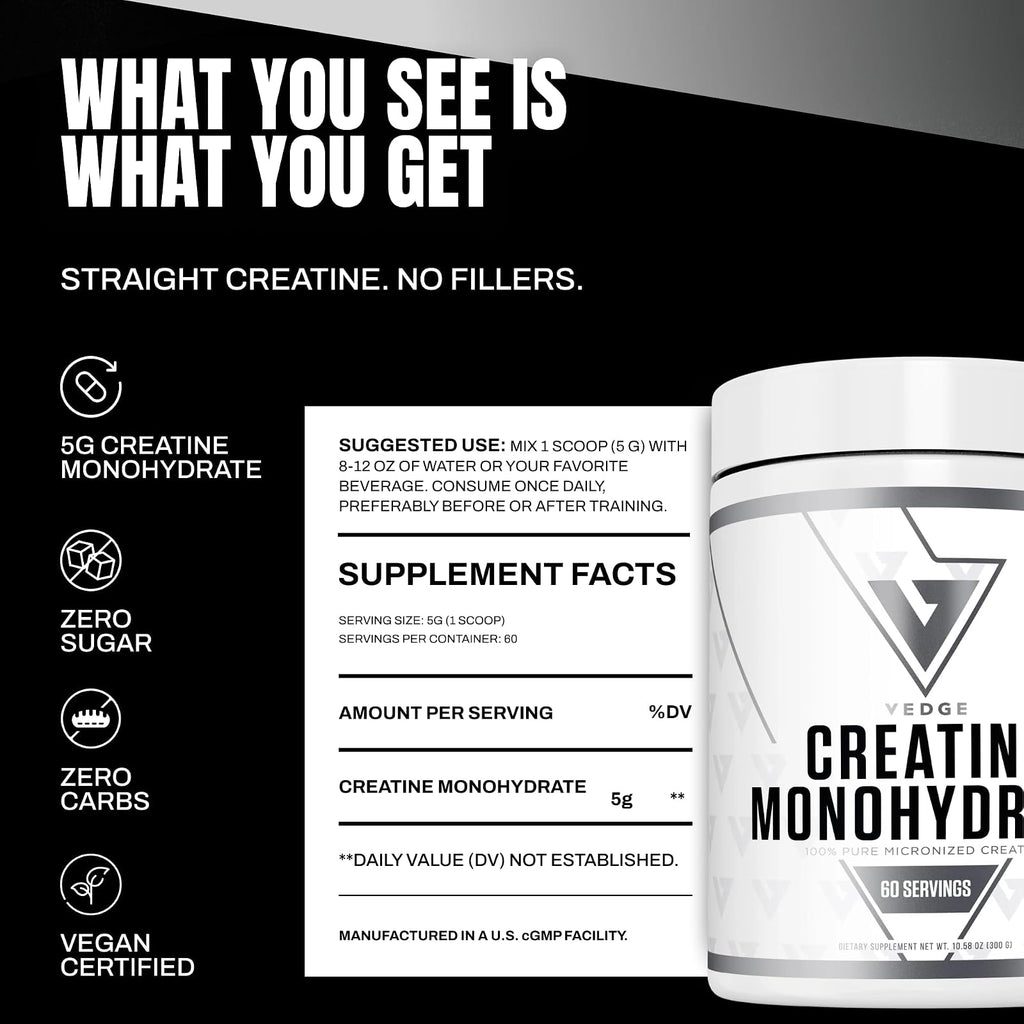 VEGDE creatine for energy boost