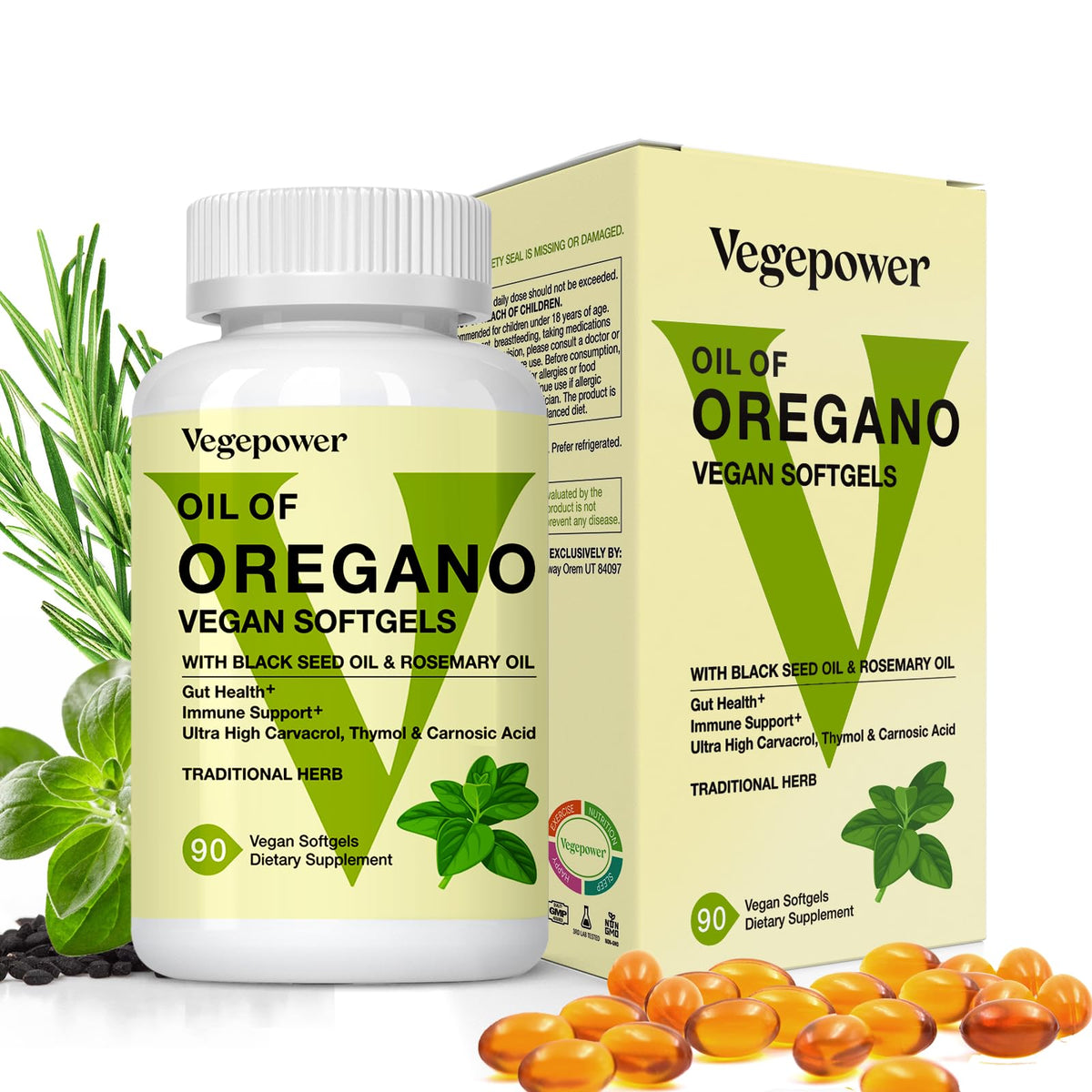 VEGEPOWER oil of oregano softgels