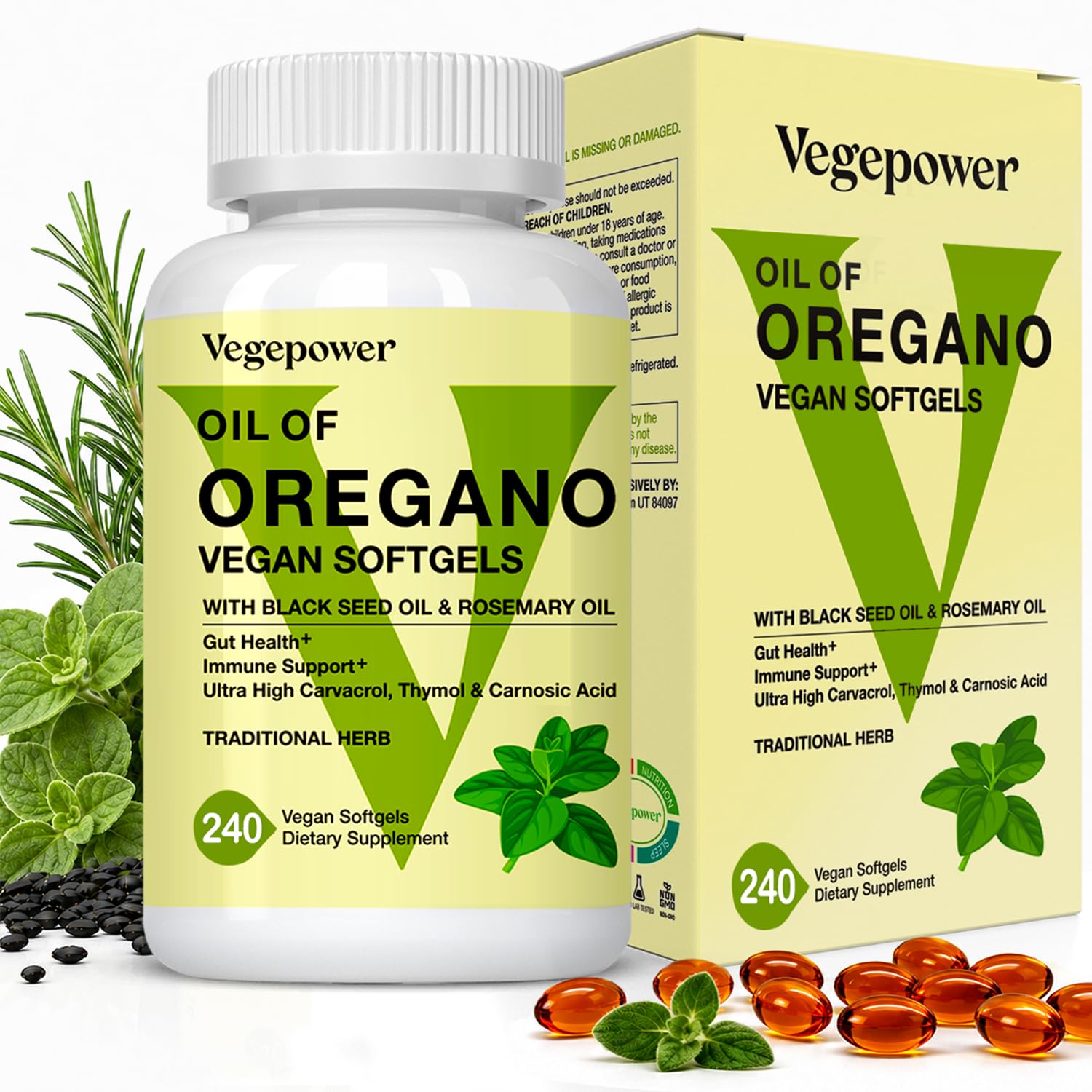 VEGEPOWER oil of oregano softgels