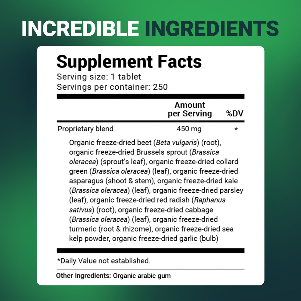 vegetable-based vitamins for overall health