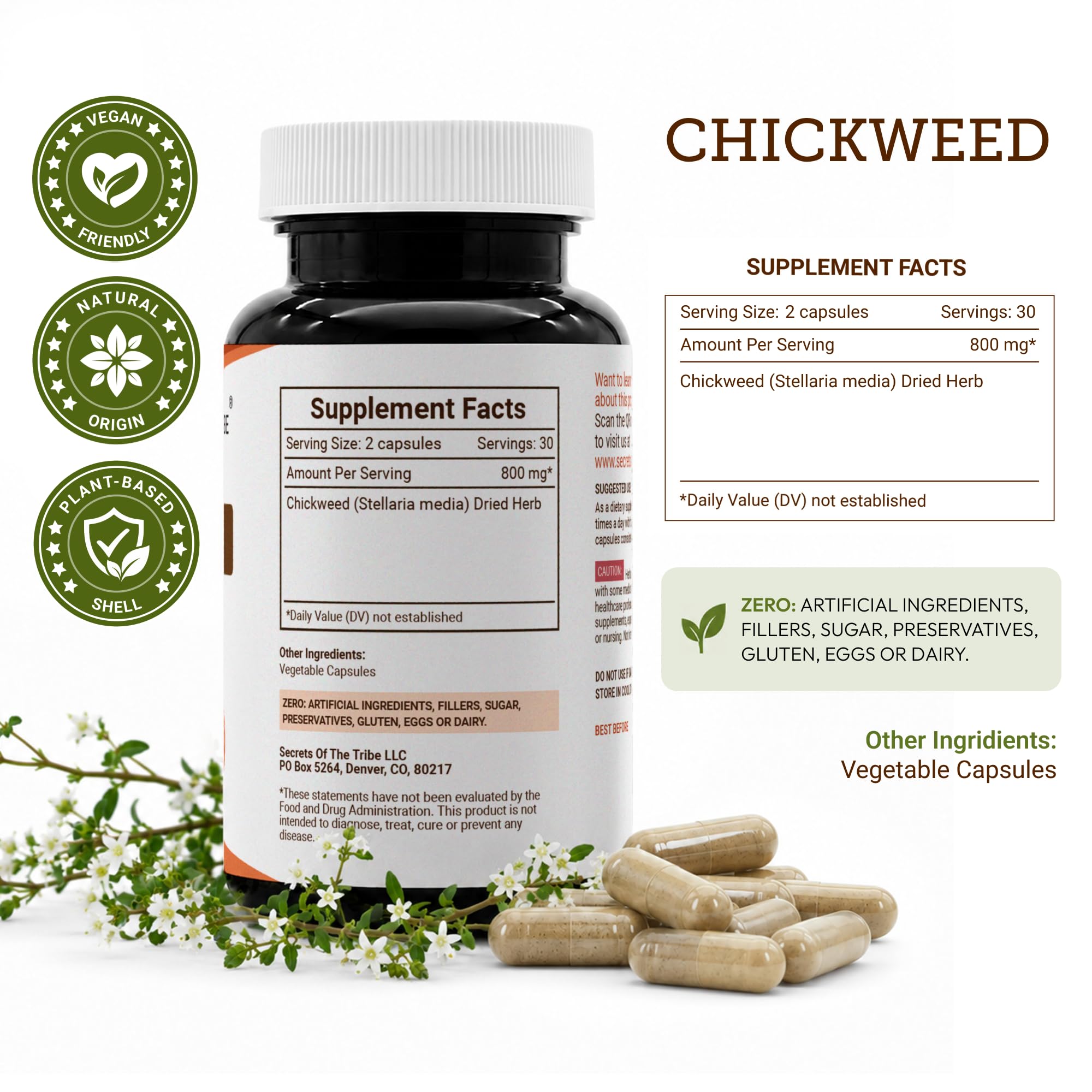 Vegetable capsules for daily health