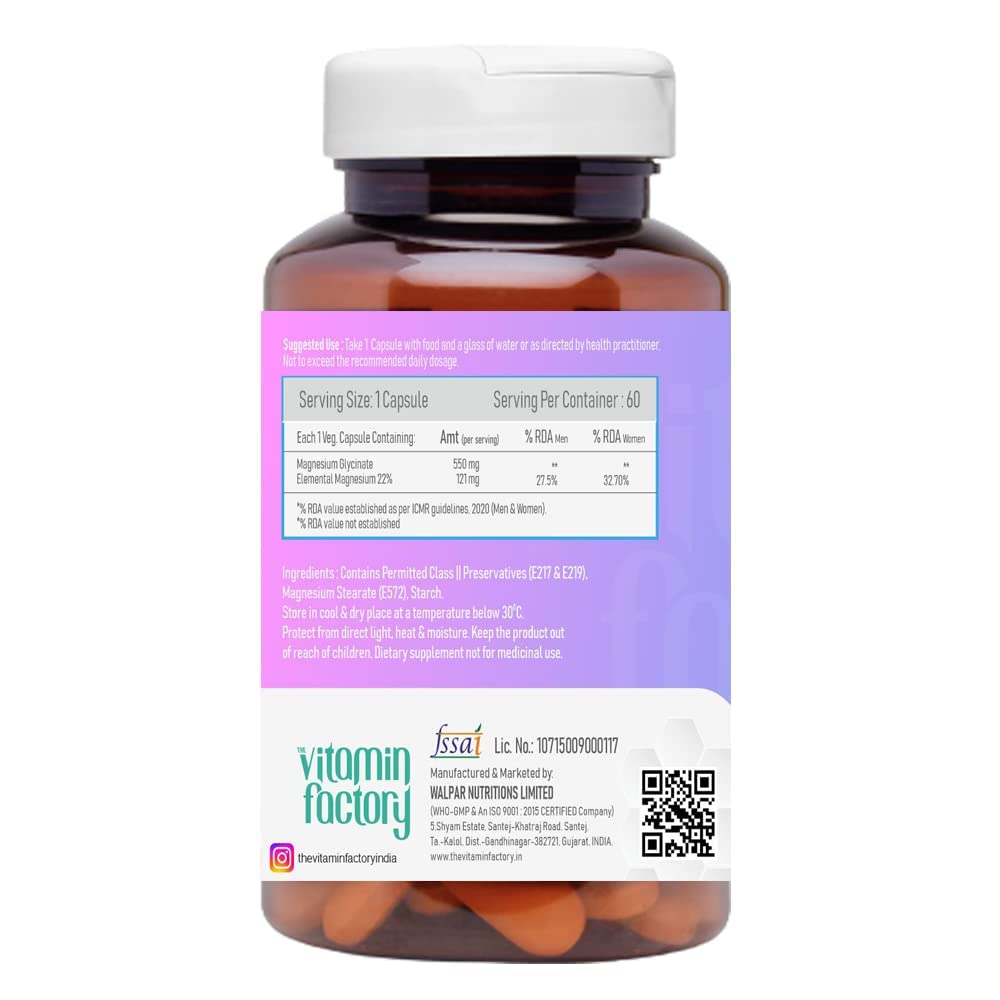 Vegetable capsules for magnesium intake