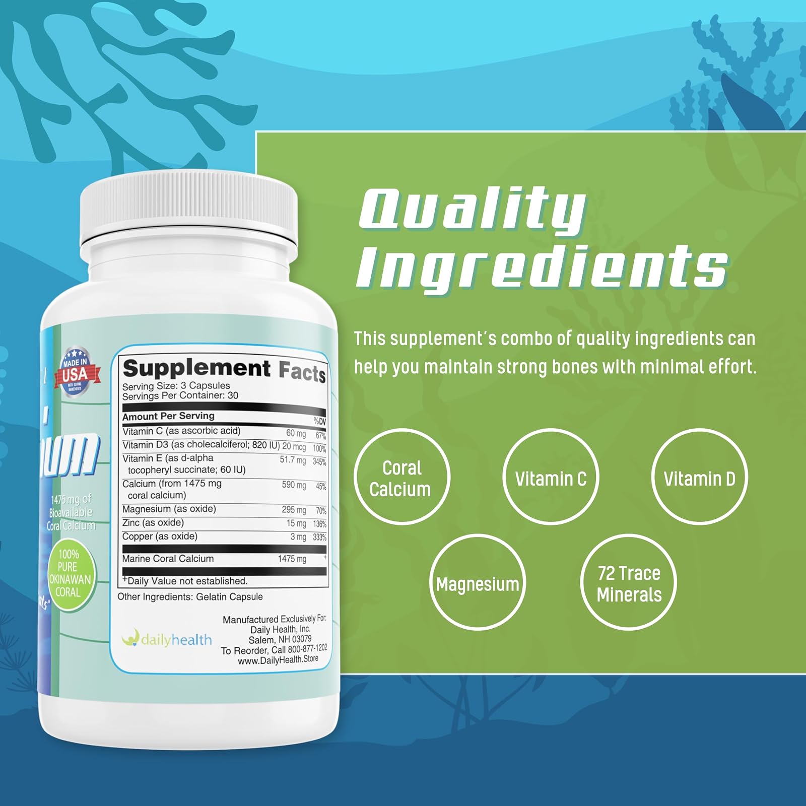 vegetable capsules with calcium citrate