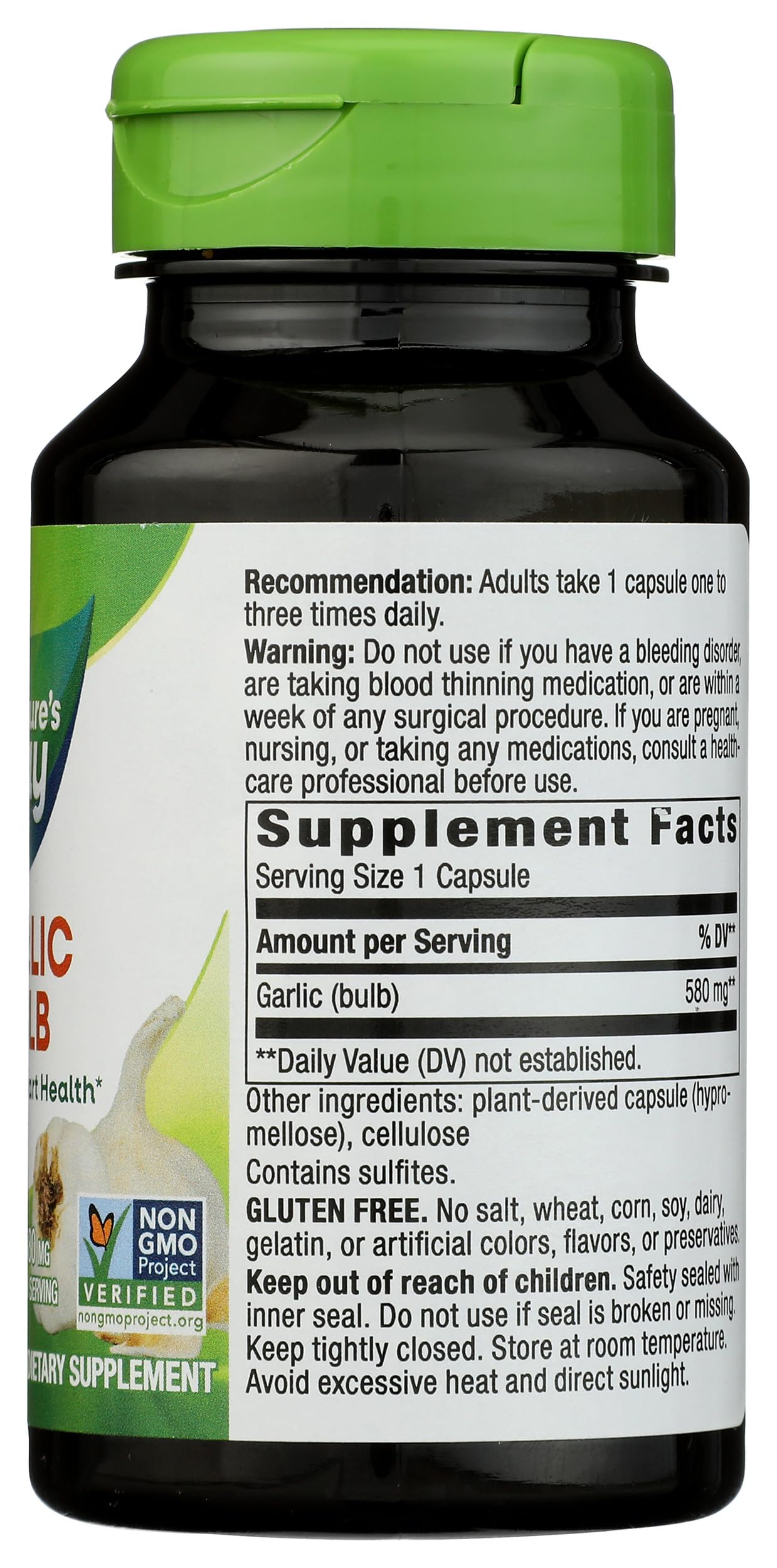 vegetable capsules with garlic extract