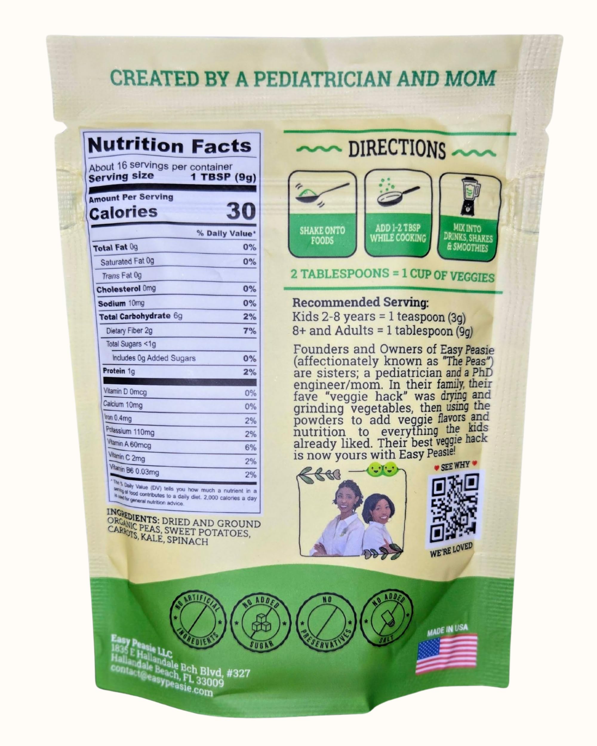 Vegetable powder for delicious dips