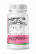 Vegetarian aloe vera supplement with vitamin E