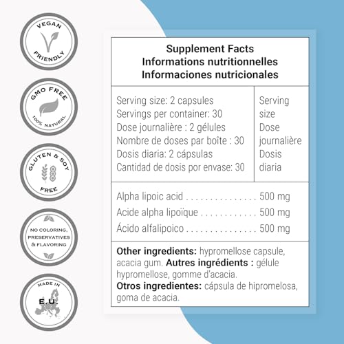 vegetarian Alpha Lipoic Acid supplement