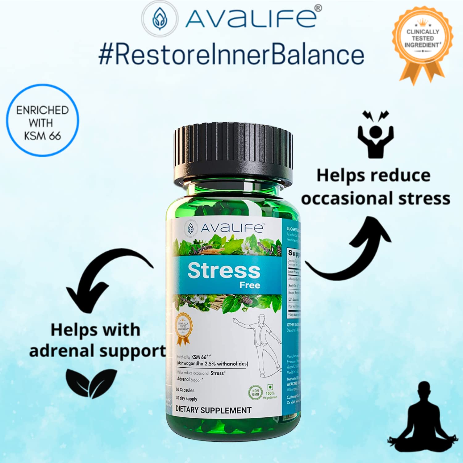 Vegetarian Ashwagandha for stress management