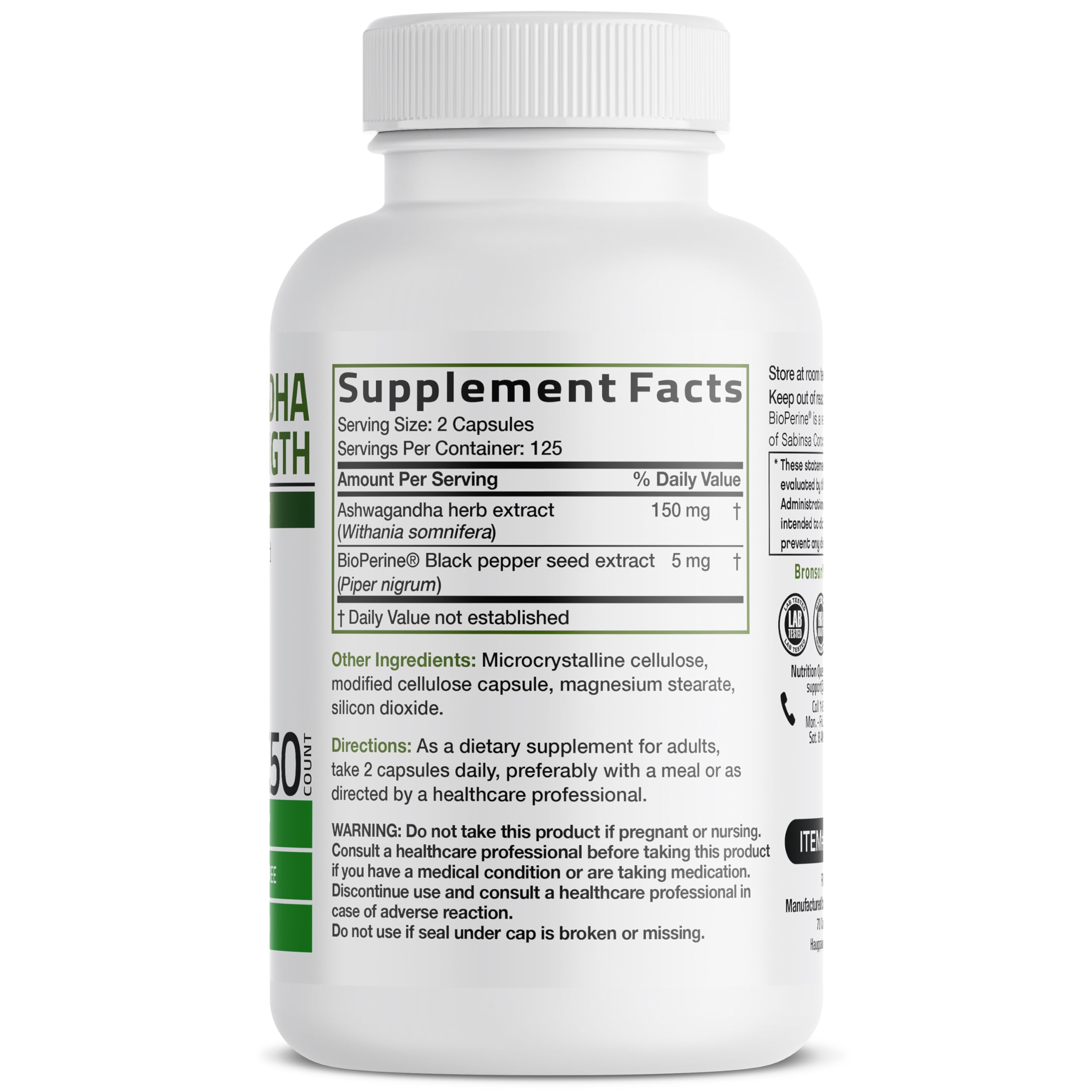 vegetarian ashwagandha supplement for vitality