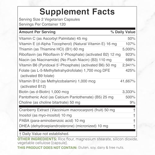 Vegetarian B Complex for energy boost