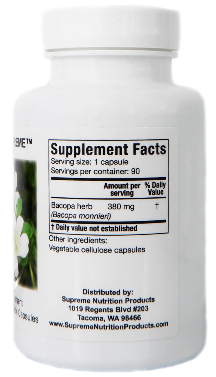 Vegetarian Bacopa Monnieri supplement