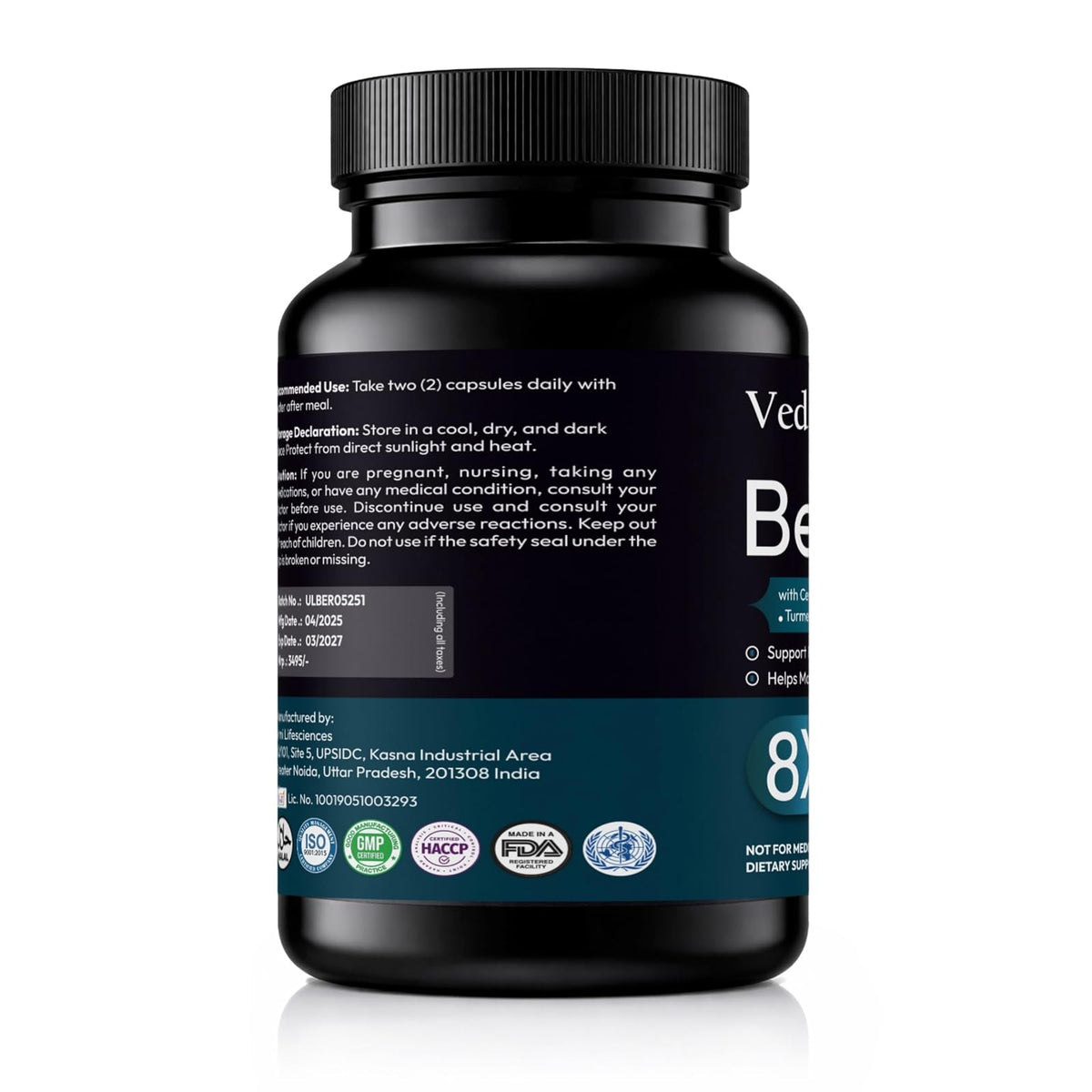 Vegetarian berberine capsules for vitality