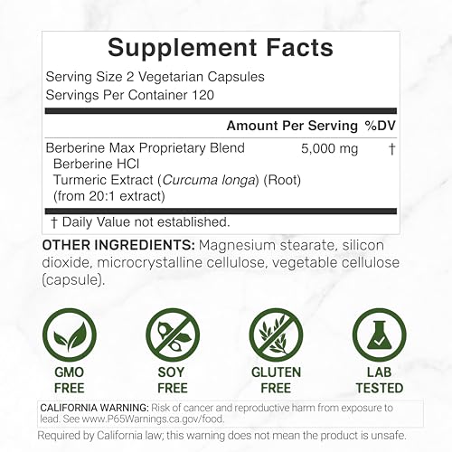 vegetarian berberine hcl supplement